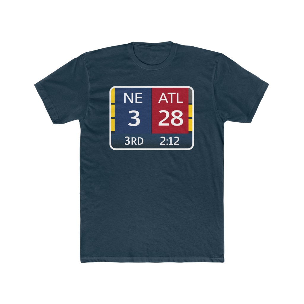 NE 3 ATL 28 NE 34 ATL 28 Final Tee - Daily Snark Store